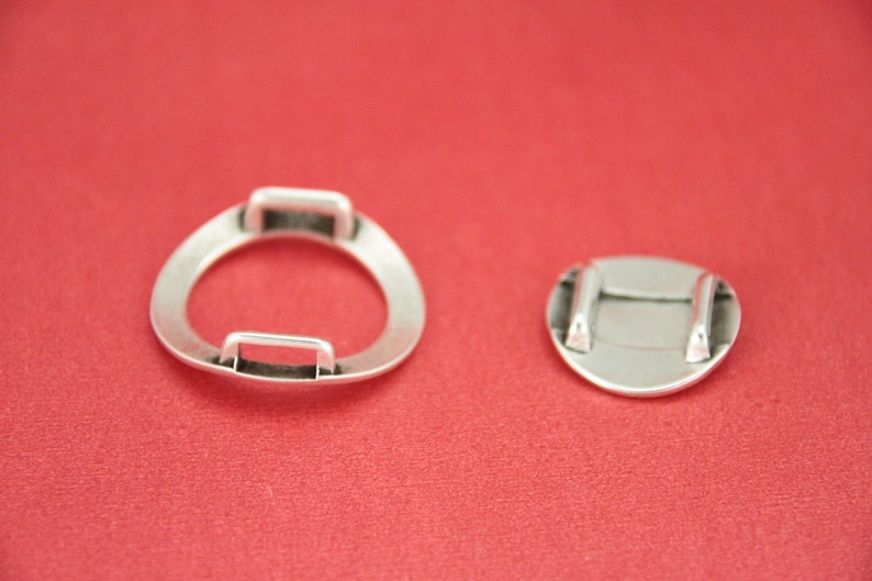 Fs0114>>made in EUROPE Zamak Round Hammered Slider, 10mm Flat Cord ...