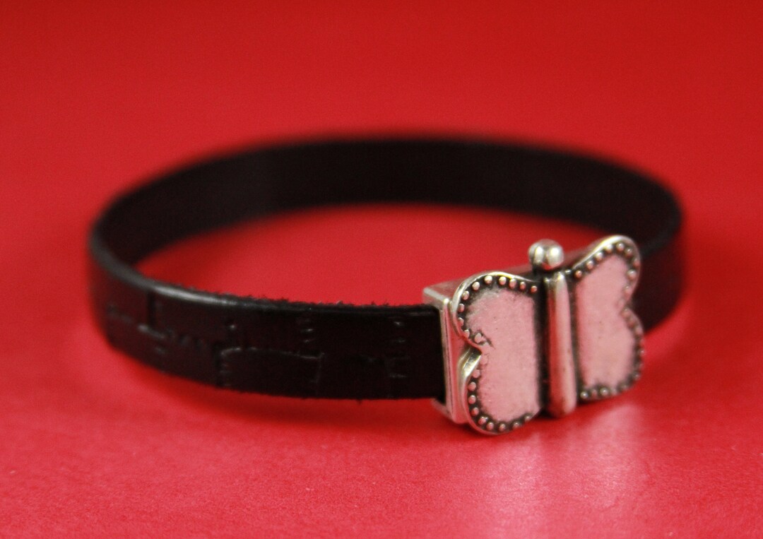 Fc0050>> MADE in EUROPE Flat Leather Cord Butterfly Clasp, Rustic ...