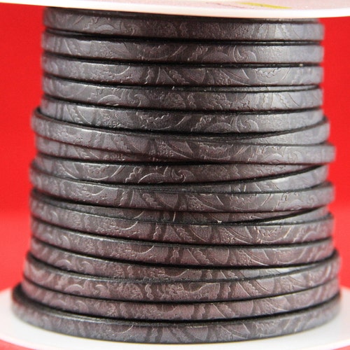 MADE IN SPAIN 24 Perforated 10mm Leather Cord - Etsy