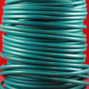 MADE in EUROPE 24 Round Leather Cord, 5mm Round Genuine Leather Cord ...