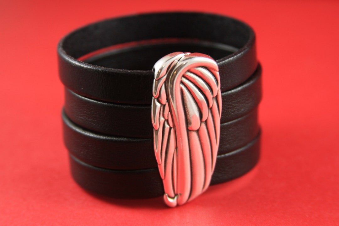Fc0016made in EUROPE Angel Wing Magnetic Clasp, 40mm Flat Cord Clasp ...