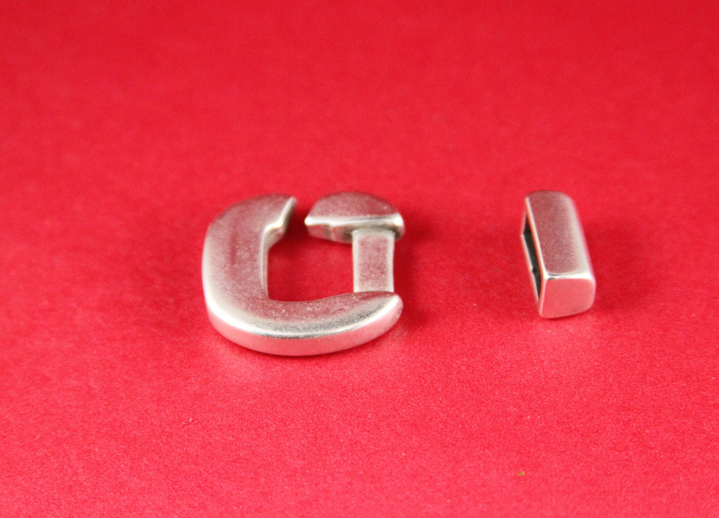 Fc0126made in EUROPE Zamak Flat Hook Clasp With Loop | Etsy