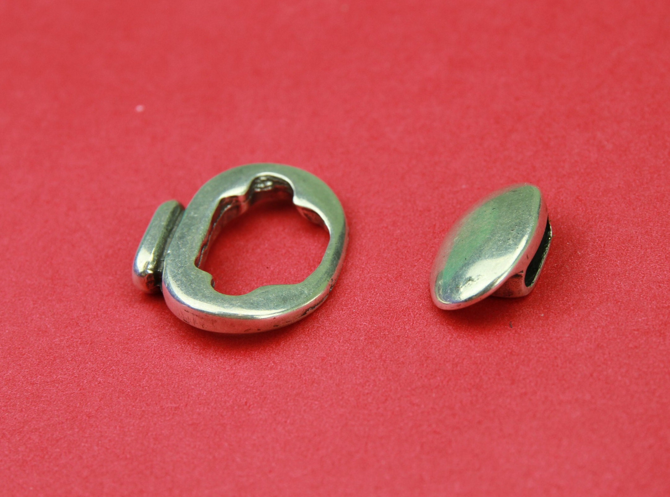 Fc0292 MADE in EUROPE Zamak Button Clasp 10mm Flat | Etsy