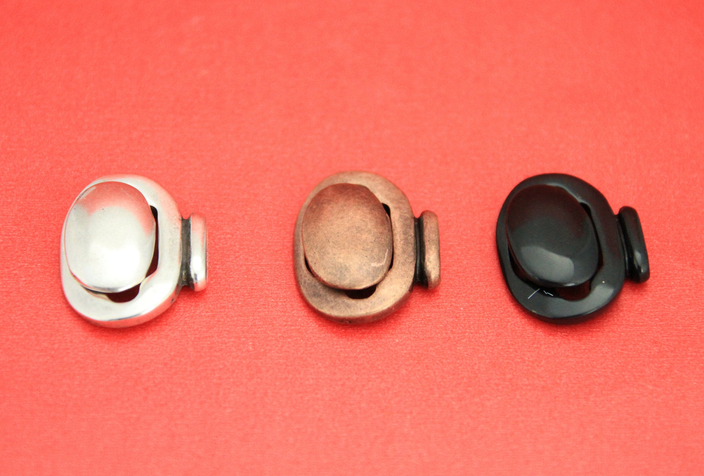 Fc0292 MADE in EUROPE Zamak Button Clasp 10mm Flat | Etsy