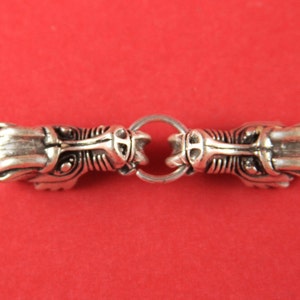 C0098>>made in EUROPE Zamak Dragons Connector for 5mm Round Leather ...