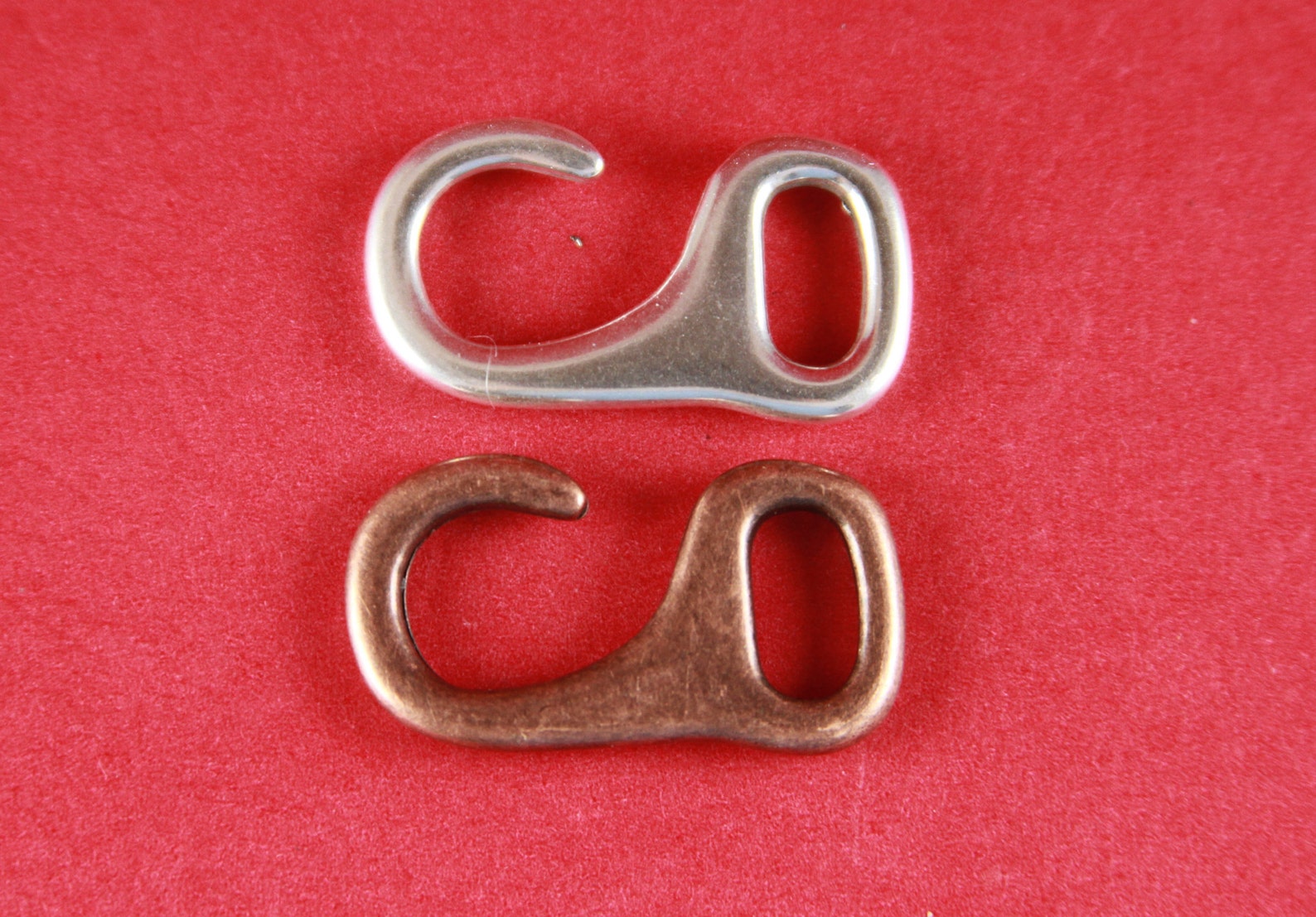 Fc0176made in EUROPE 2 Zamak Flat Hook Clasps 10mm - Etsy