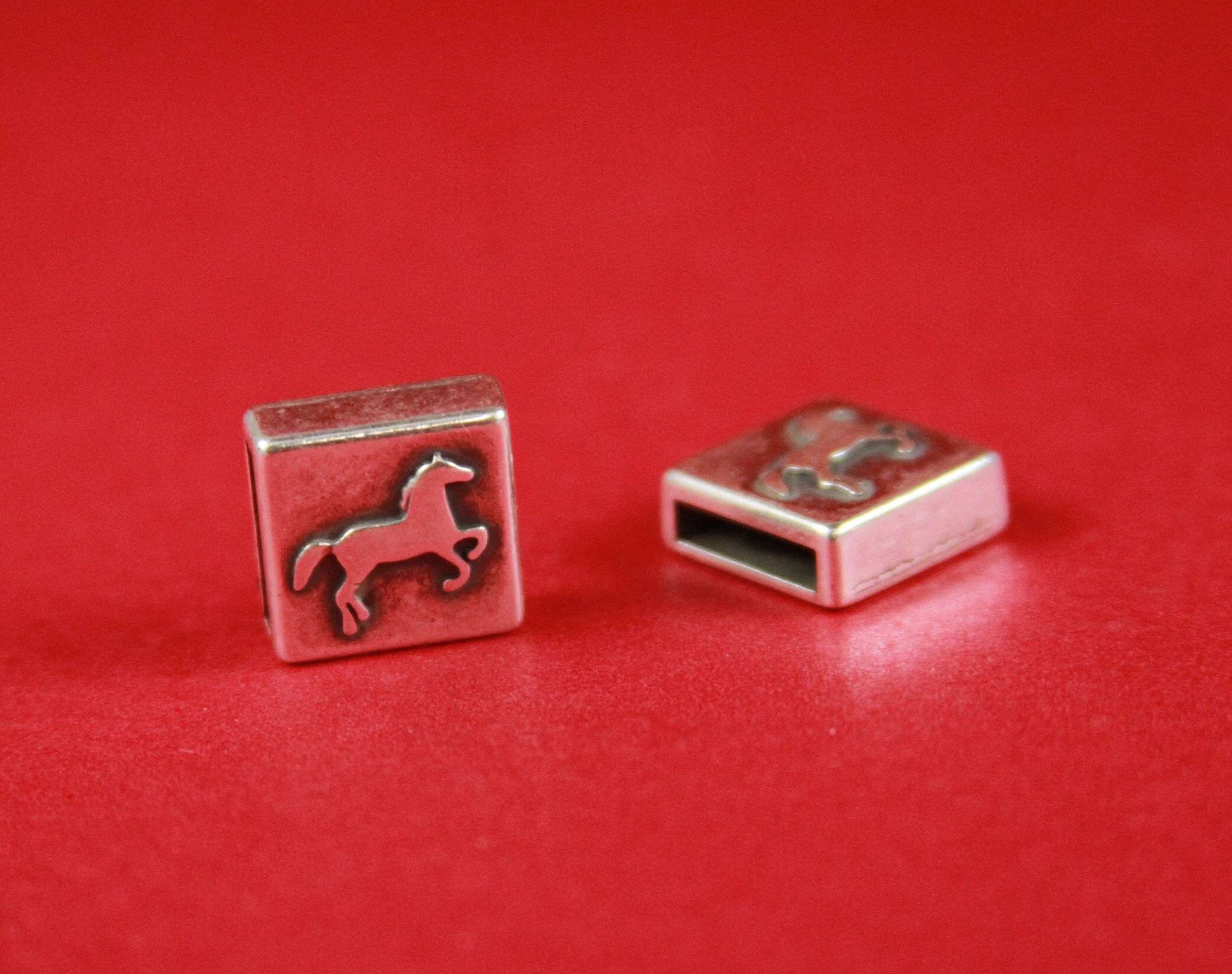 Fs0295>>made in EUROPE 2 Zamak Horse Sliders, Horse Slider, 10mm Flat ...
