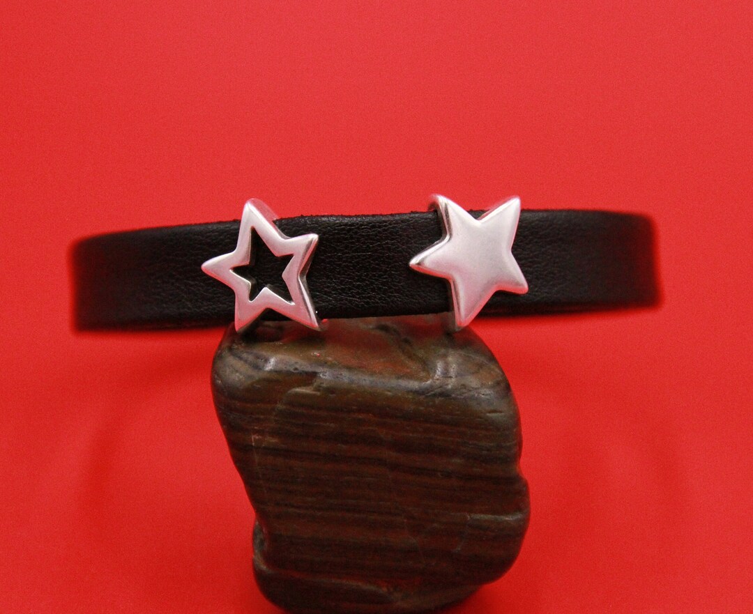 Fs0526>>made in EUROPE Zamak Star Sliders, 10mm Flat Cord Star Slider ...