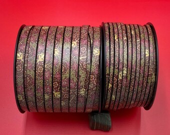MADE in EUROPE 24'' Multi Color Leather Cord, 5mm Flat Leather Cord ...