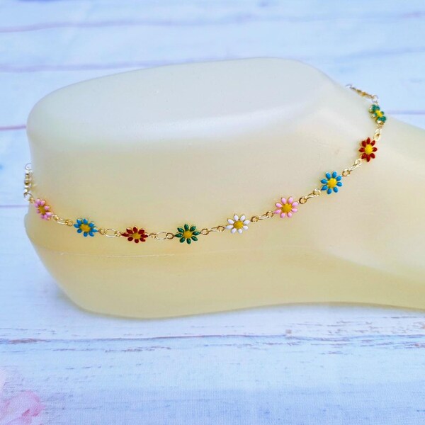 Daisy Chain Anklet - Etsy