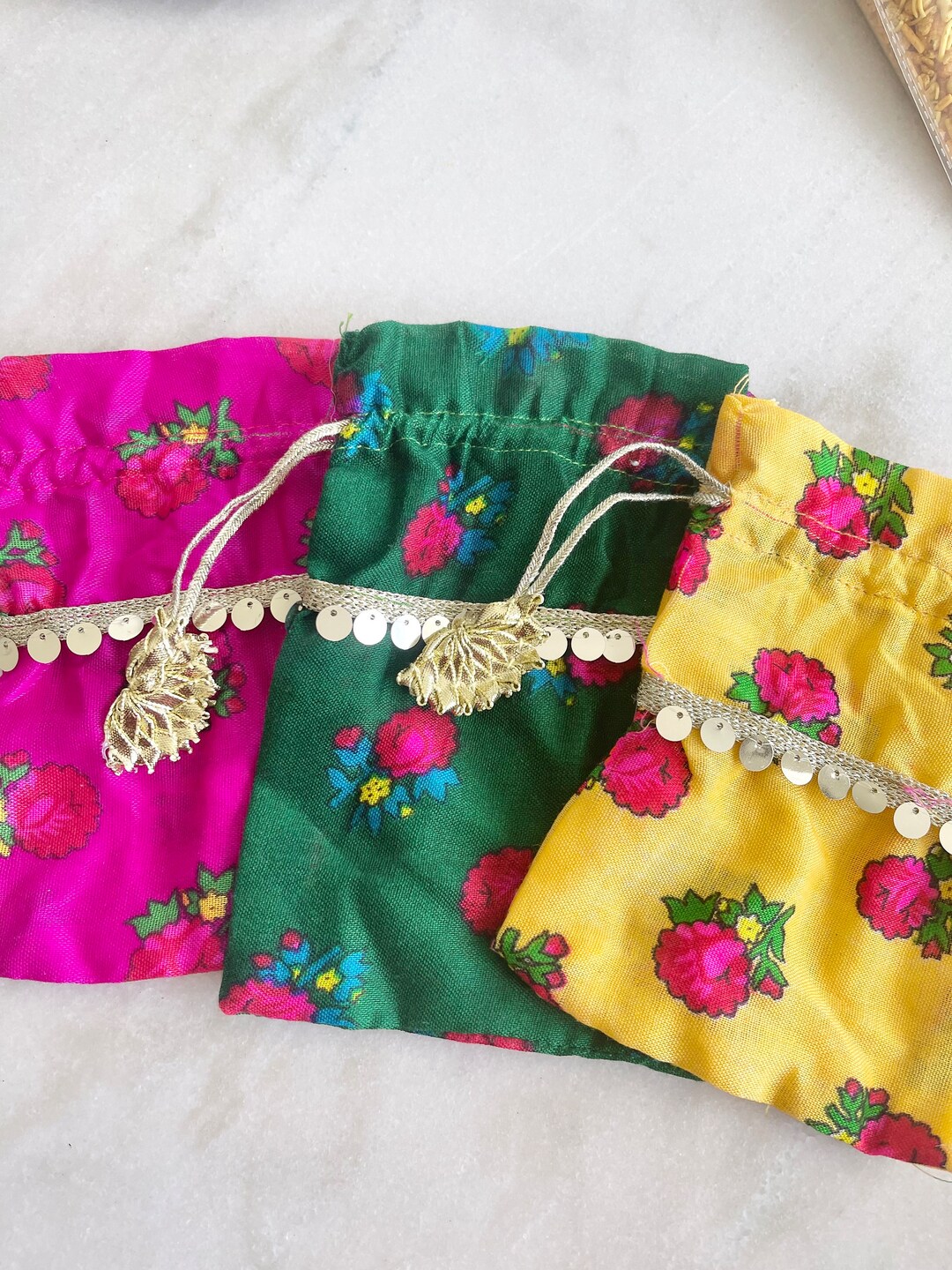 Set of 21 Mehndi Favor Bags, Dholki Favors, Mehendi Favor, Pakistani ...