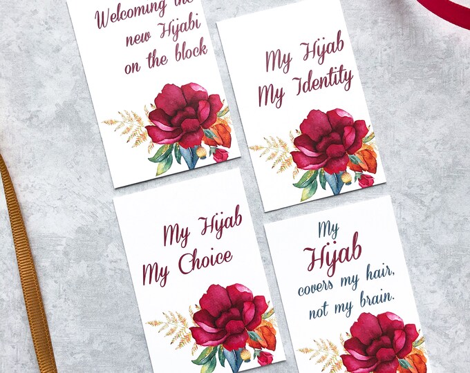 Hijab Party Gift Tags, Hijab Gift, New Hijabi Party, Muslim Girl Gift ...