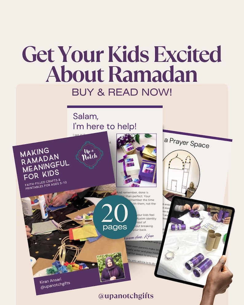 Ramadan Activities for Kids Ages 3–10 | Making Ramadan Meaningful - Etsy