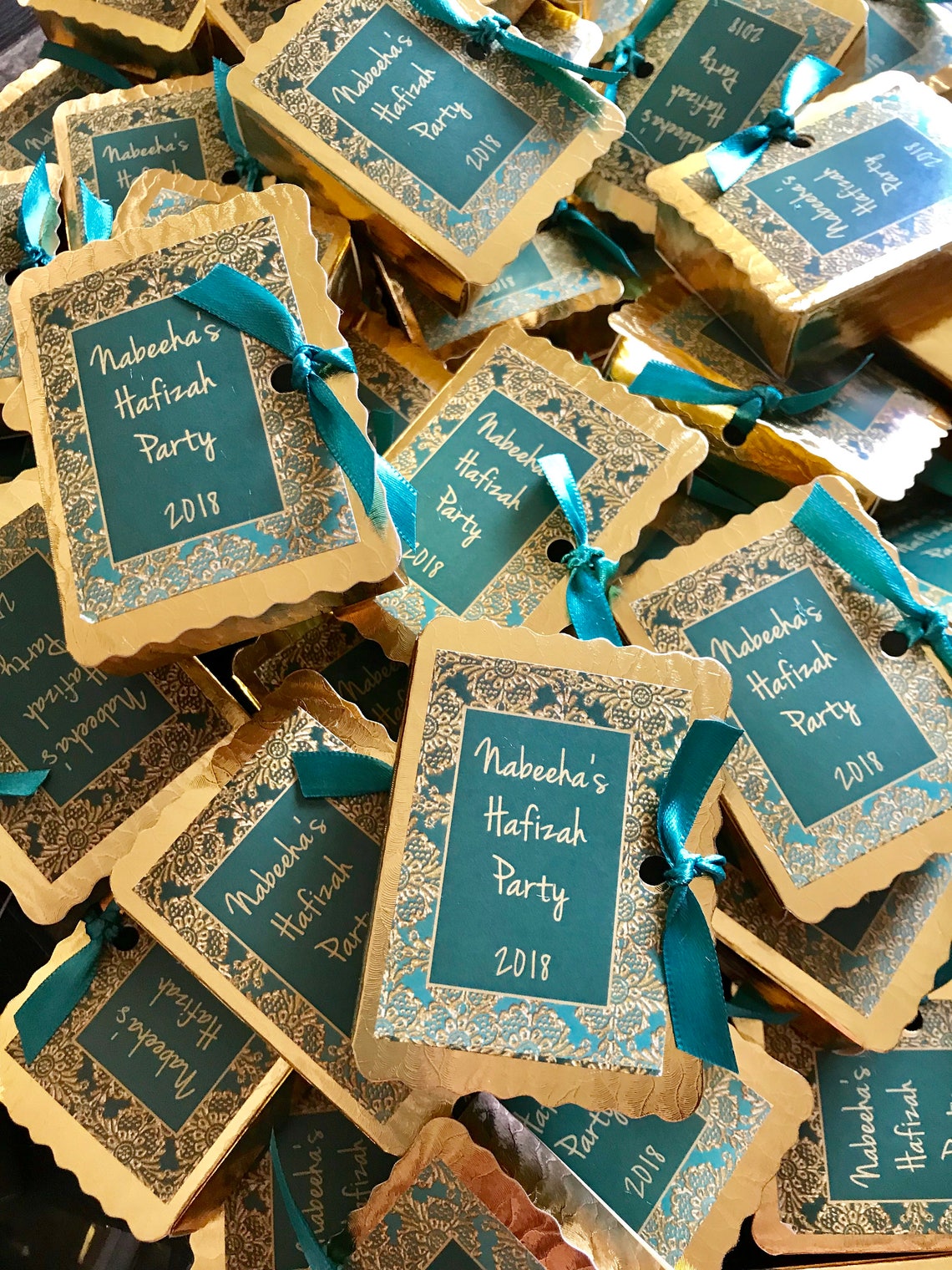15 Book Favor Boxes, Ameen Party Favors, Book Party, Hifz, Book Favors ...