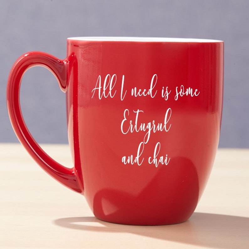 Ertugrul Mug, 16 Oz. Bistro Mug, Ertugrul Gift, Turkish Gift, Ertugral ...