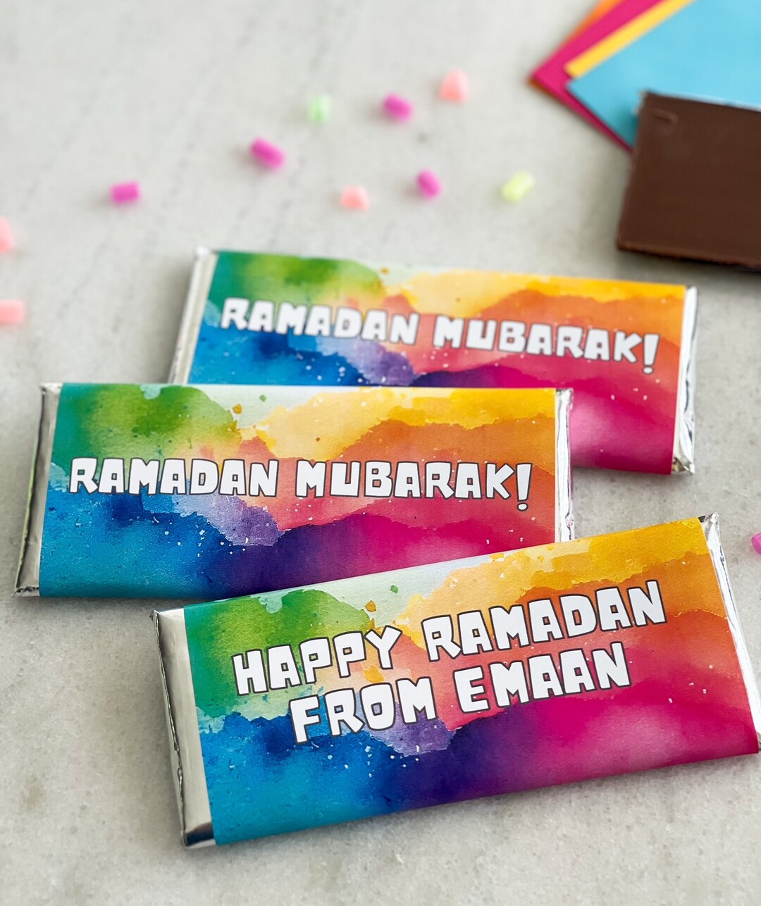 24 Colorful Eid Candy Wrappers, Eid Party Favor, Eid Party Favour, Eid ...