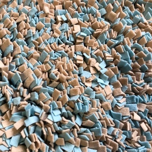 RAG RUG Light Blue and Camel,tan,nursery Rug,newborn Rug,baby Shower ...