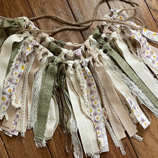 Rag Tie Garland - Etsy