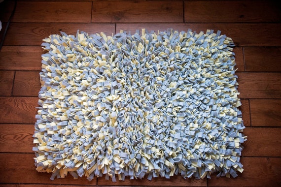 GRAY AND YELLOW Rag RugPhoto PropSuper Soft Newborn Nursery | Etsy
