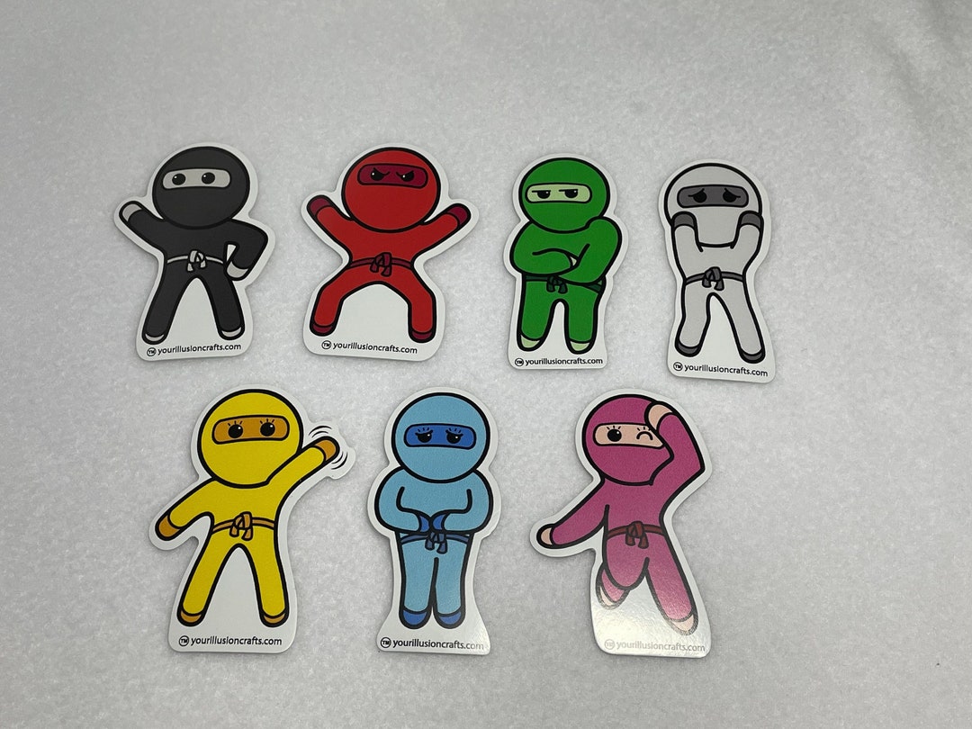 Ninja Buddiez Stickers - Etsy