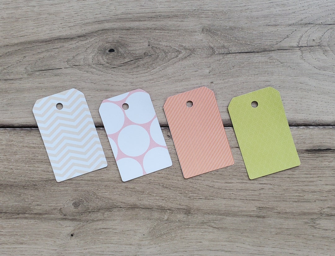 15 Colorful Gift Tags / Double Sided Color Tags / Circles - Etsy