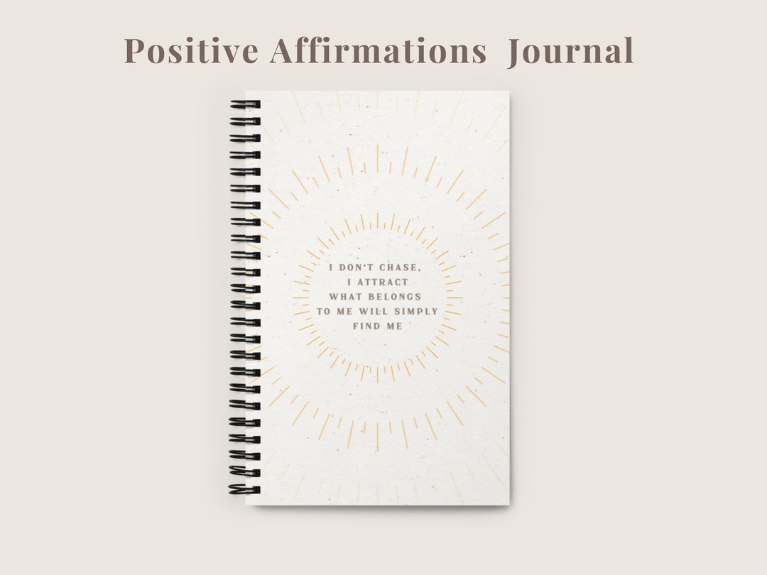 Positive Affirmations Bullet Journal Notebook I Don't Chase I Attract ...