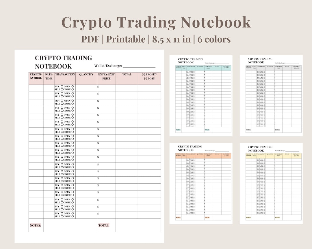 Crypto Tracker | Trading Notebook | Investment Tracker - Etsy