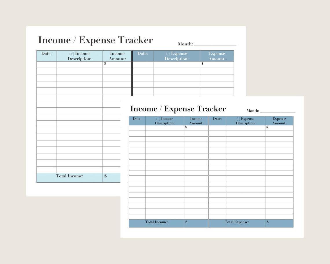 Expense Tracker Printable | Spending Log | Budget Planner | Expense Log ...