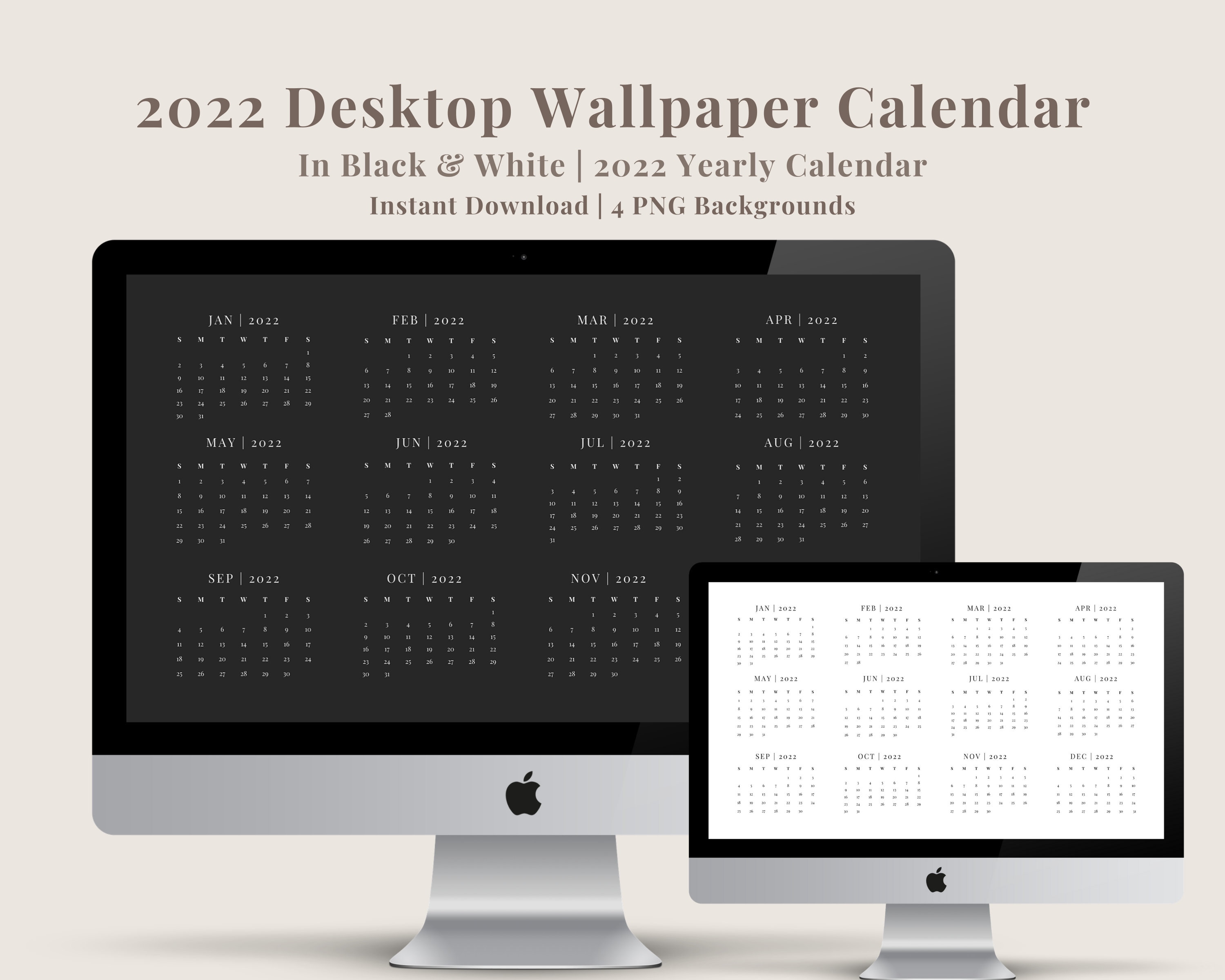 2022 Calendar Background