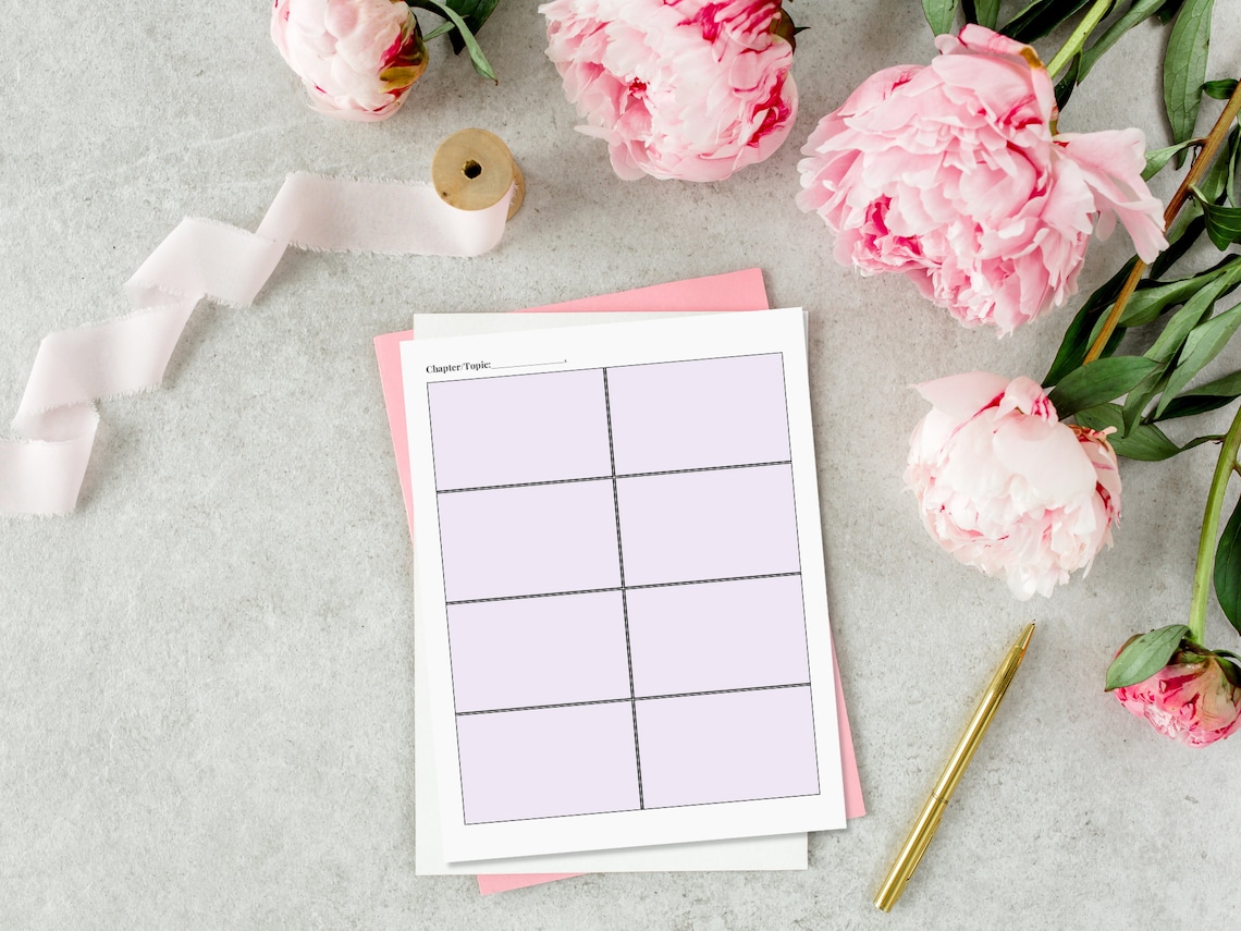 Printable Flashcards | Editable Flashcards | 4 Blank Flashcards per ...