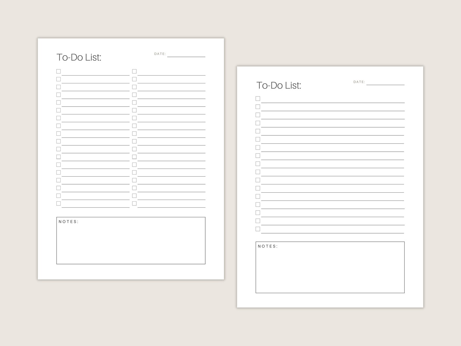 Simple To-do List Printable | Minimal to Do List | Printable Planner ...