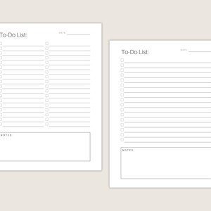 Simple To-do List Printable | Minimal to Do List | Printable Planner ...