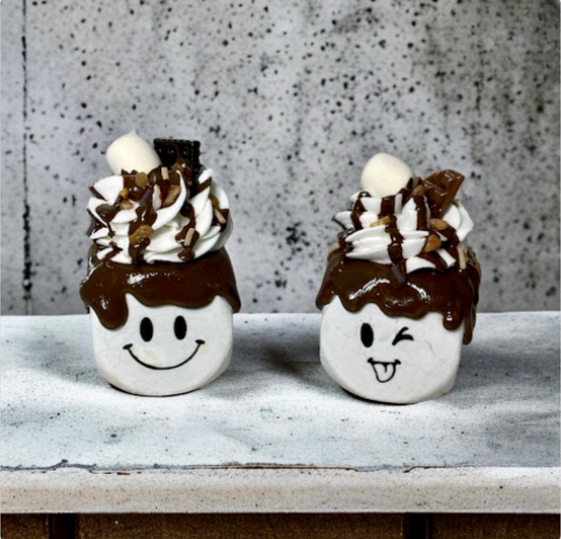 Faux Marshmallow Buddy, Smores, Fall/christmas Tiered Tray Decor, Fake ...