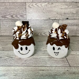 Faux Marshmallow Buddy, Smores, Fall/christmas Tiered Tray Decor, Fake ...