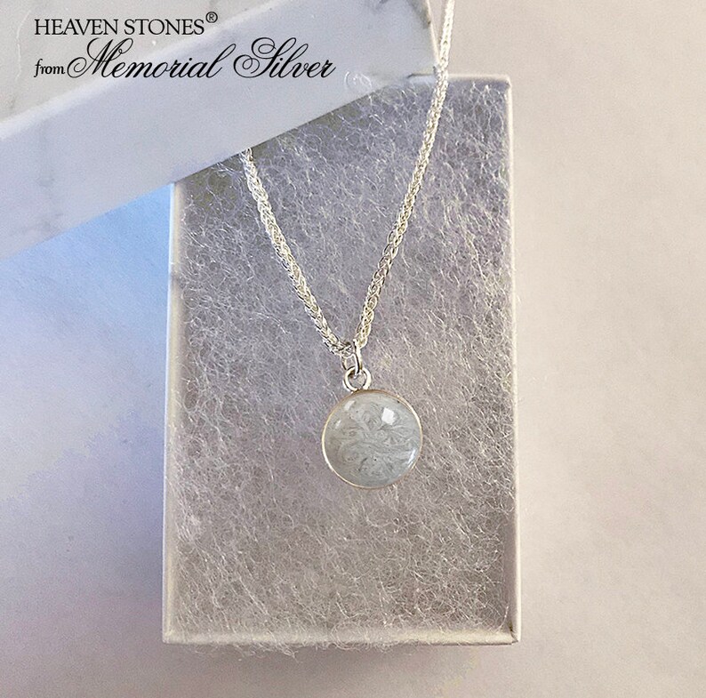 STERLING CREMATION PENDANT 10mm Sterling Silver Pet Ashes - Etsy