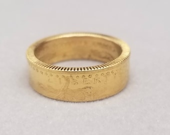1 Oz GOLD American Eagle Coin Ring One Ounce - Etsy