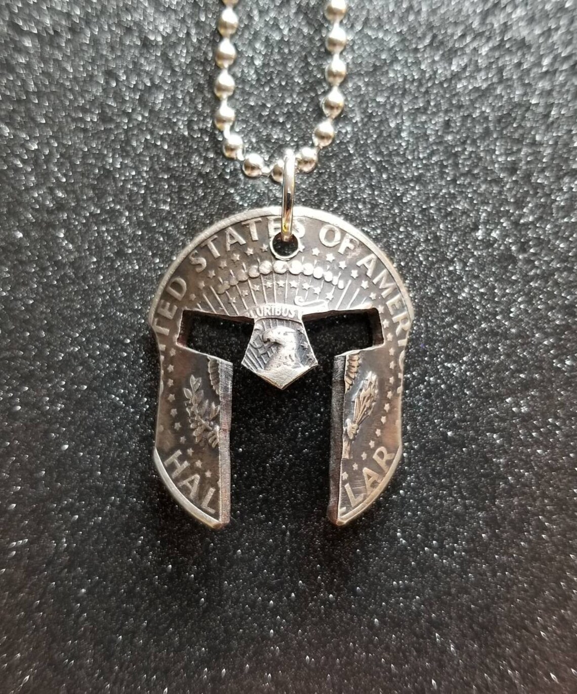 Spartan warrior Mask Pendant Etsy
