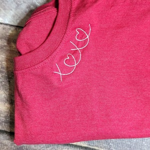 Xoxo Valentines Collar Embroidery Digital Design File - Etsy