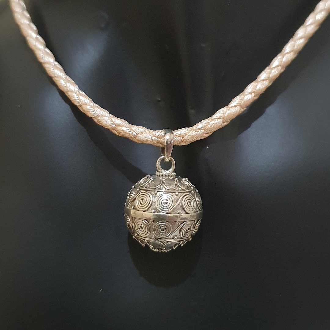 Bali Harmony Ball, Angel Caller Silver, Chime Ball Necklace, Mexican ...