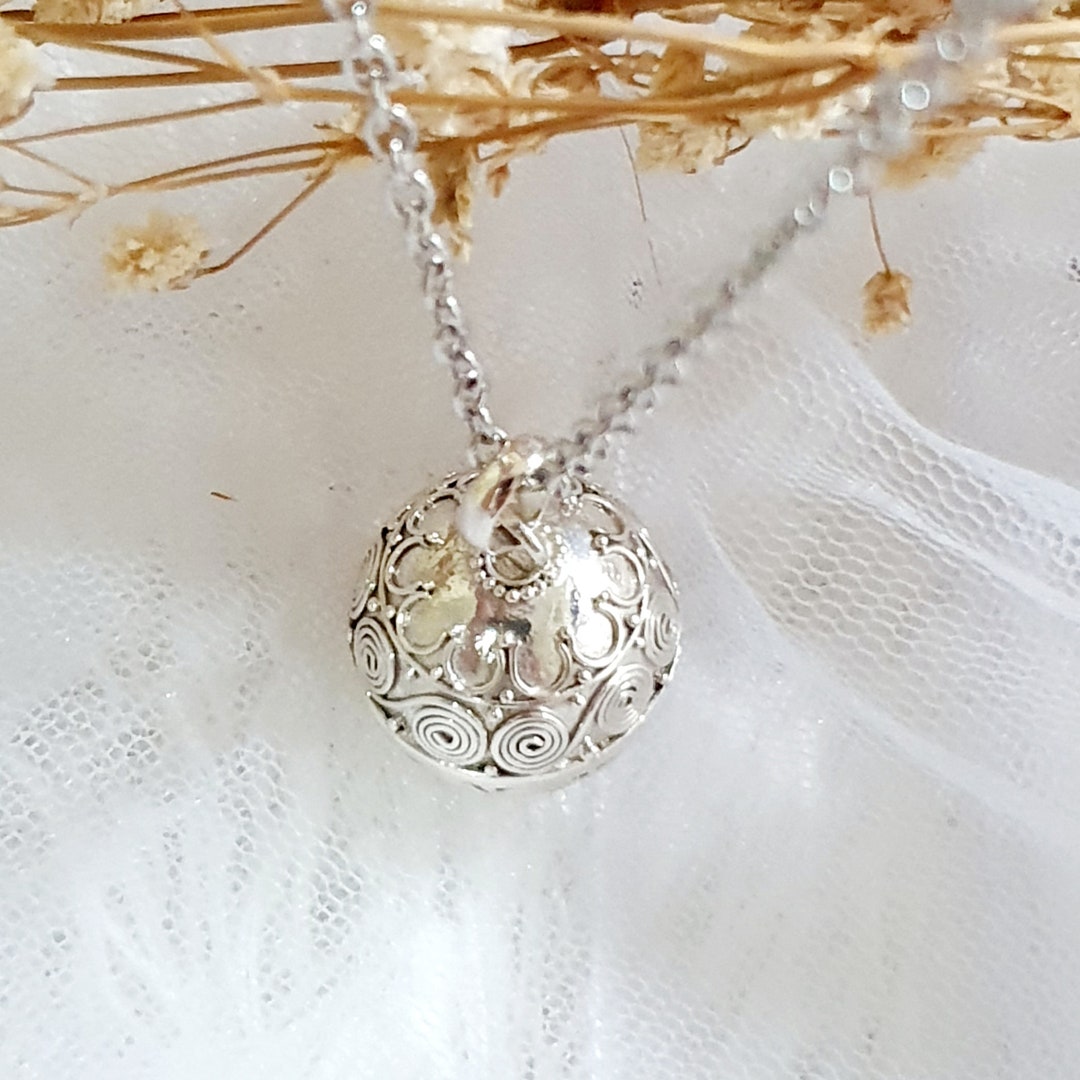 Bali Harmony Ball, Angel Caller Silver, Chime Ball Necklace, Mexican ...