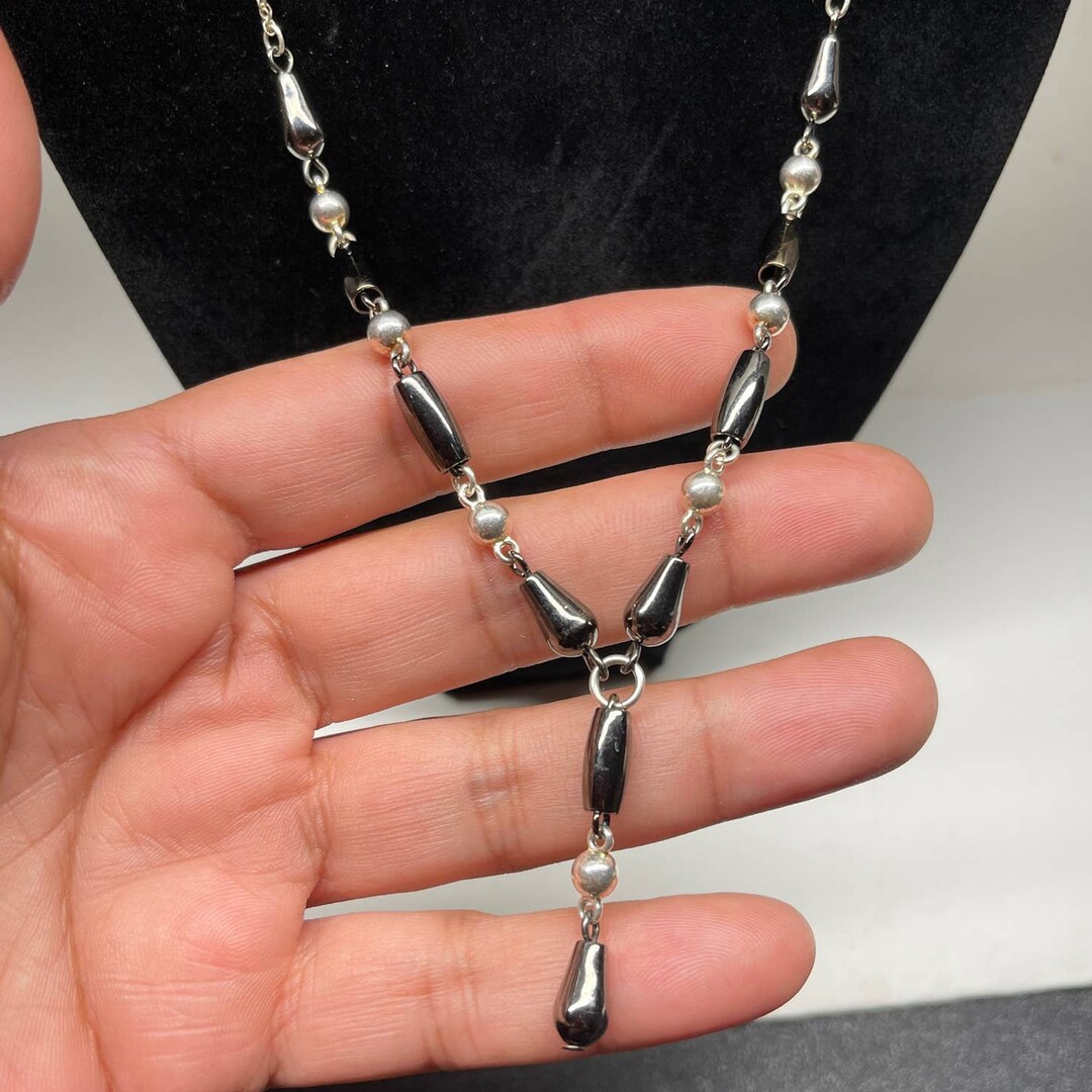 Vintage Crown PD Premier Designs Glass Silver Tone Y Drop Chain B6 - Etsy