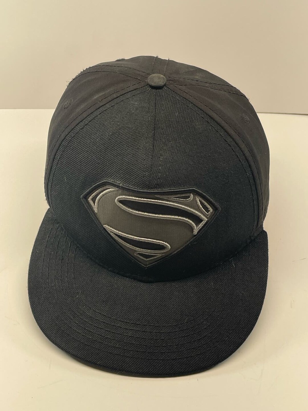 Superman Hat Adult Snapback One Size All Black Baseball Cap Logo - Etsy