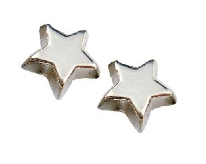 2 X Silver Star Floating Charms - Etsy