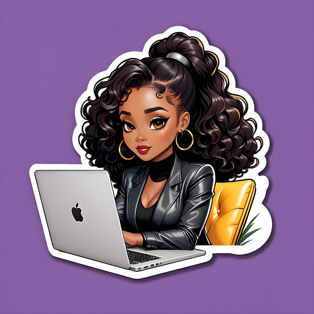 Printable Girl Boss Premium Sticker - Etsy