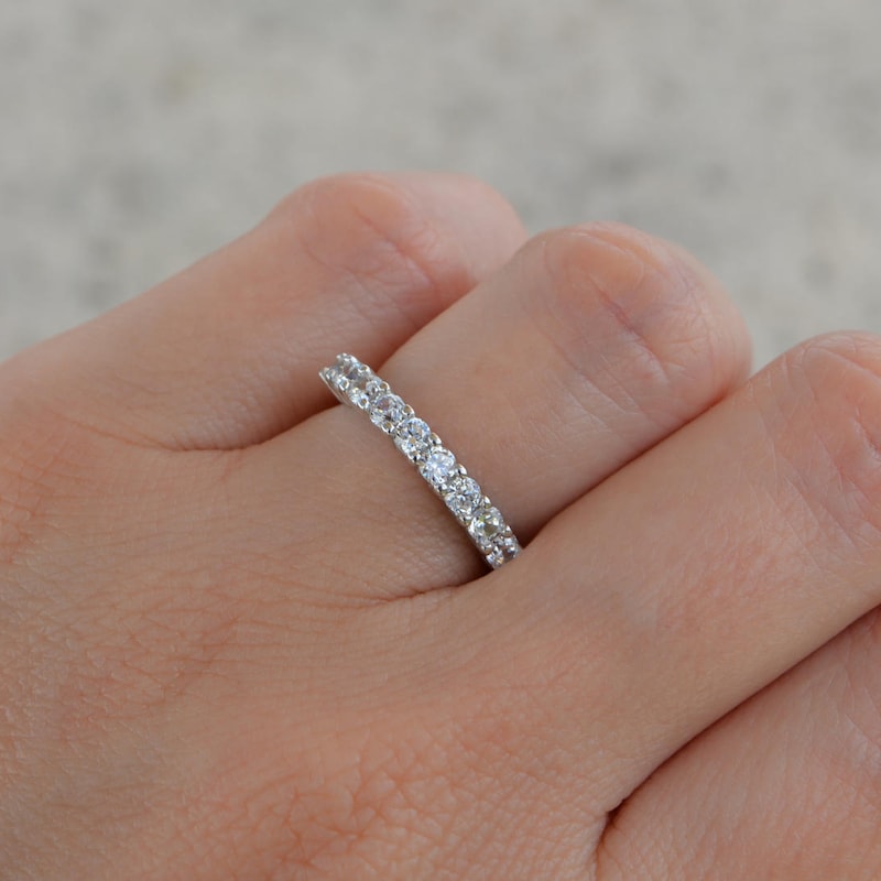 Half Eternity Ring - Etsy