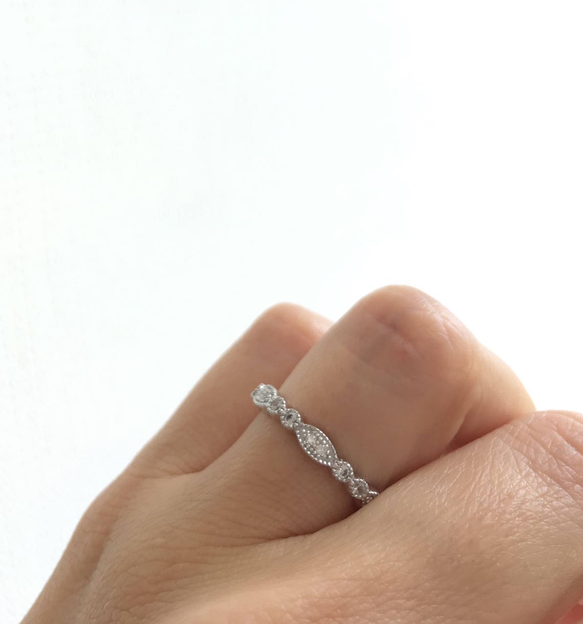 Beautiful Art Deco Ring. Sterling Silver Art Deco Wedding | Etsy