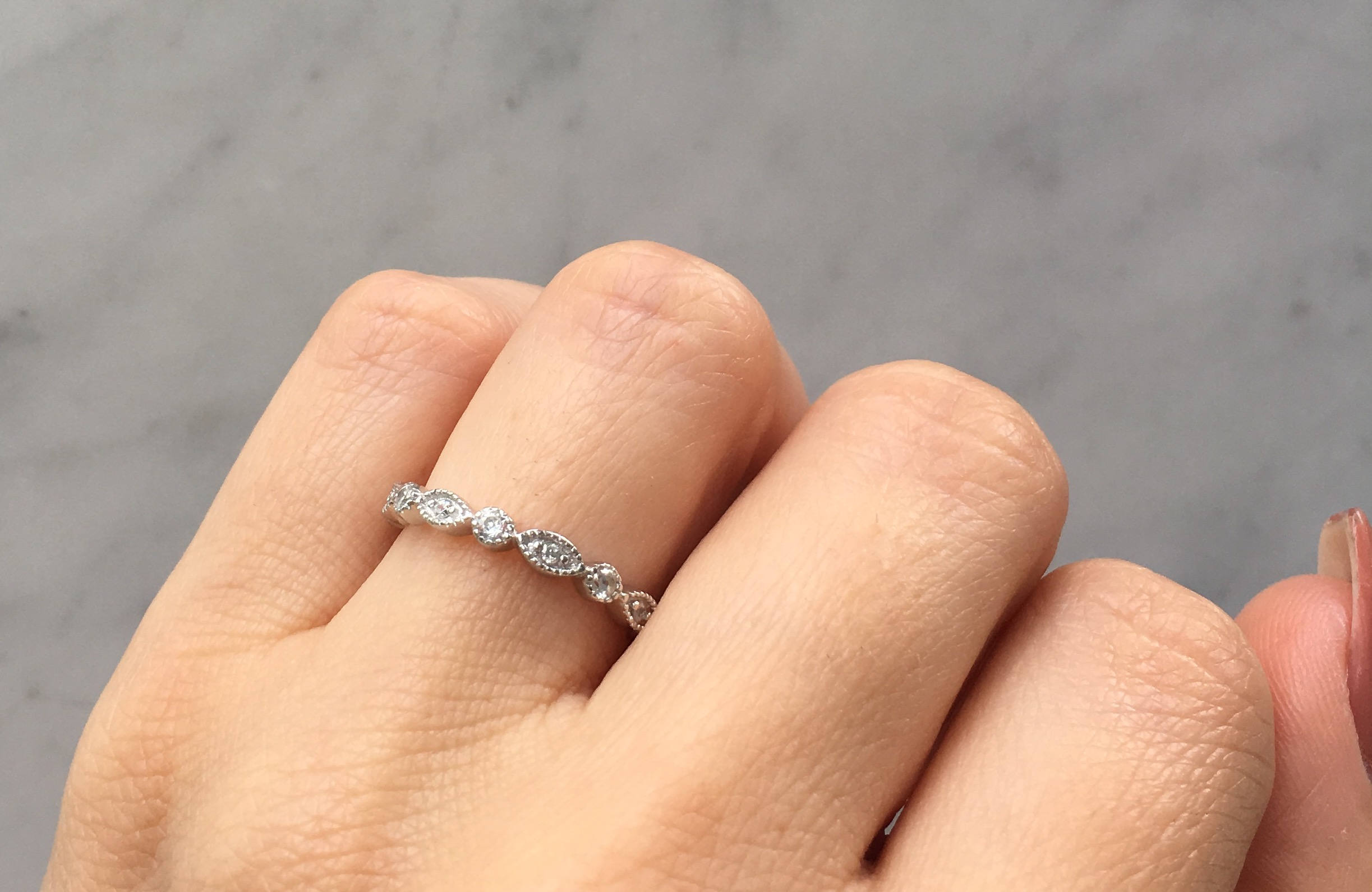 Sterling Silver Art Deco Ring. Silver Band Ring. Stackable - Etsy