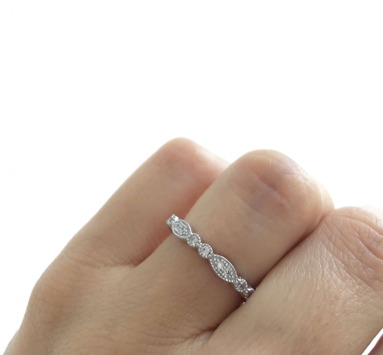 Beautiful Art Deco Ring. Sterling Silver Art Deco Wedding - Etsy