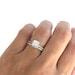 Delicate Wedding Ring Set. High Quality Sterling Silver Wedding Rings ...