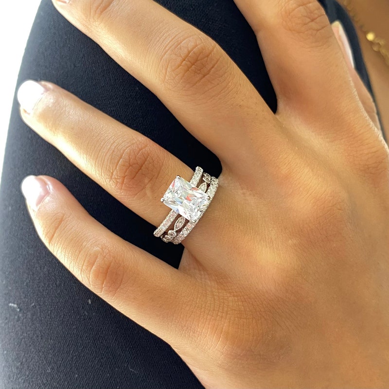 Wedding Ring Set - Etsy